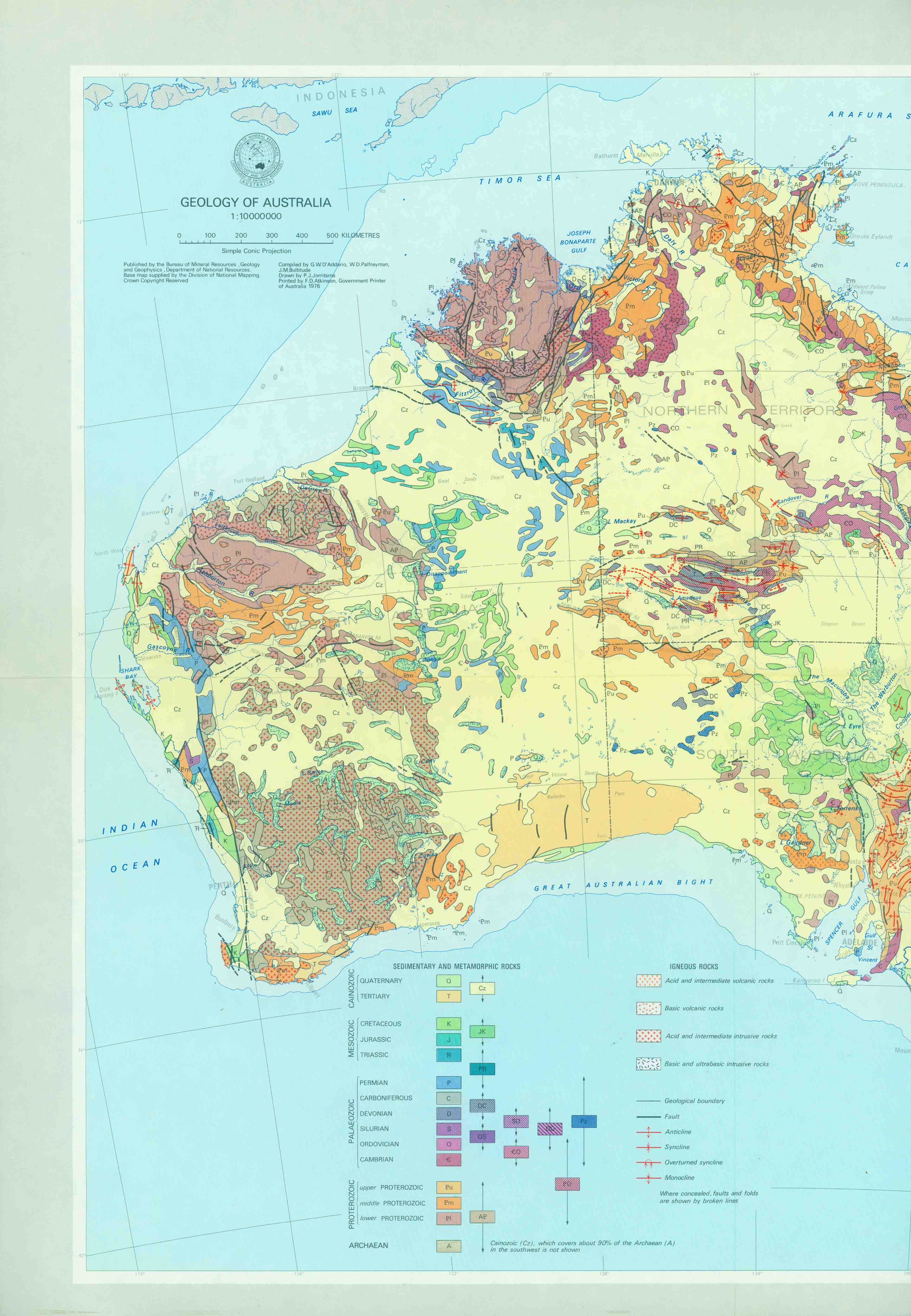 GRAVITY MAP OF AUSTRALIA.